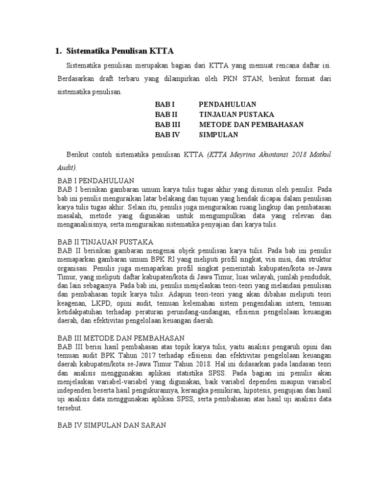 Sistematika Penulisan Dan Jadwal Pelaksanaan | PDF | Pengelolaan Keuangan & Uang