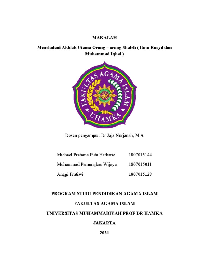 Makalah Aqidah Akhlak Kelompok 6 | PDF