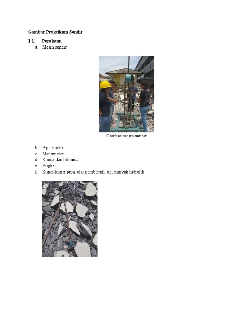 Gambar Peralatan Sondir | PDF