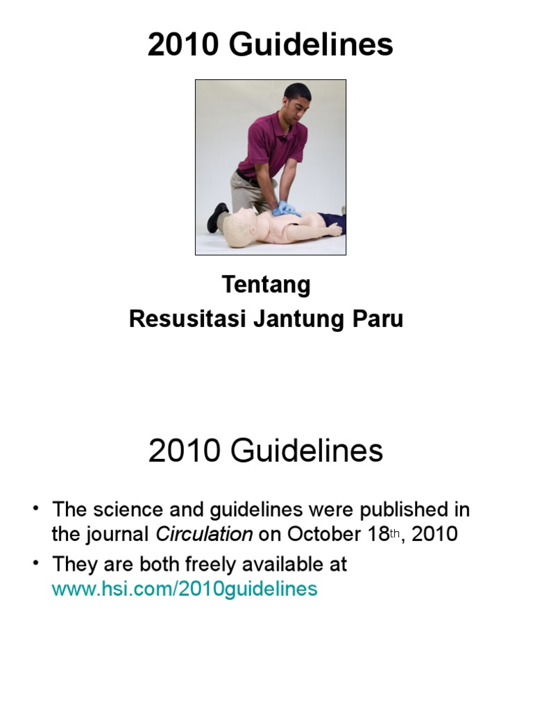 2010 CPR Guidelines Overview | PDF | Cardiopulmonary Resuscitation ...