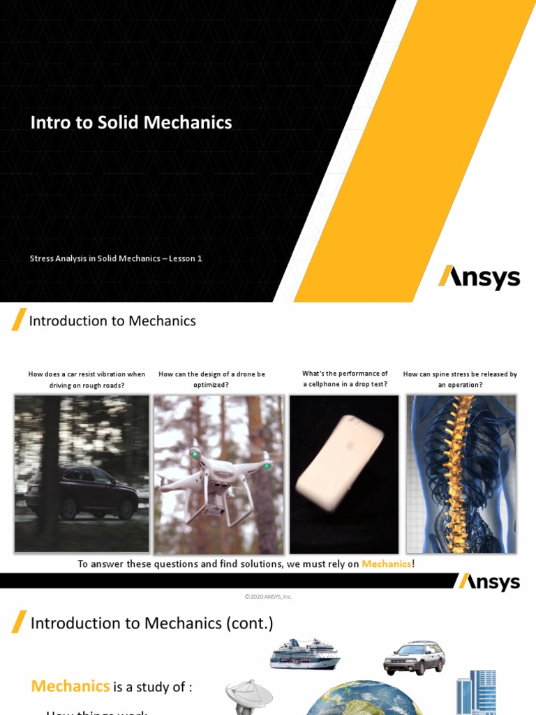 Lesson 1 Intro To Solid Mechanics | PDF