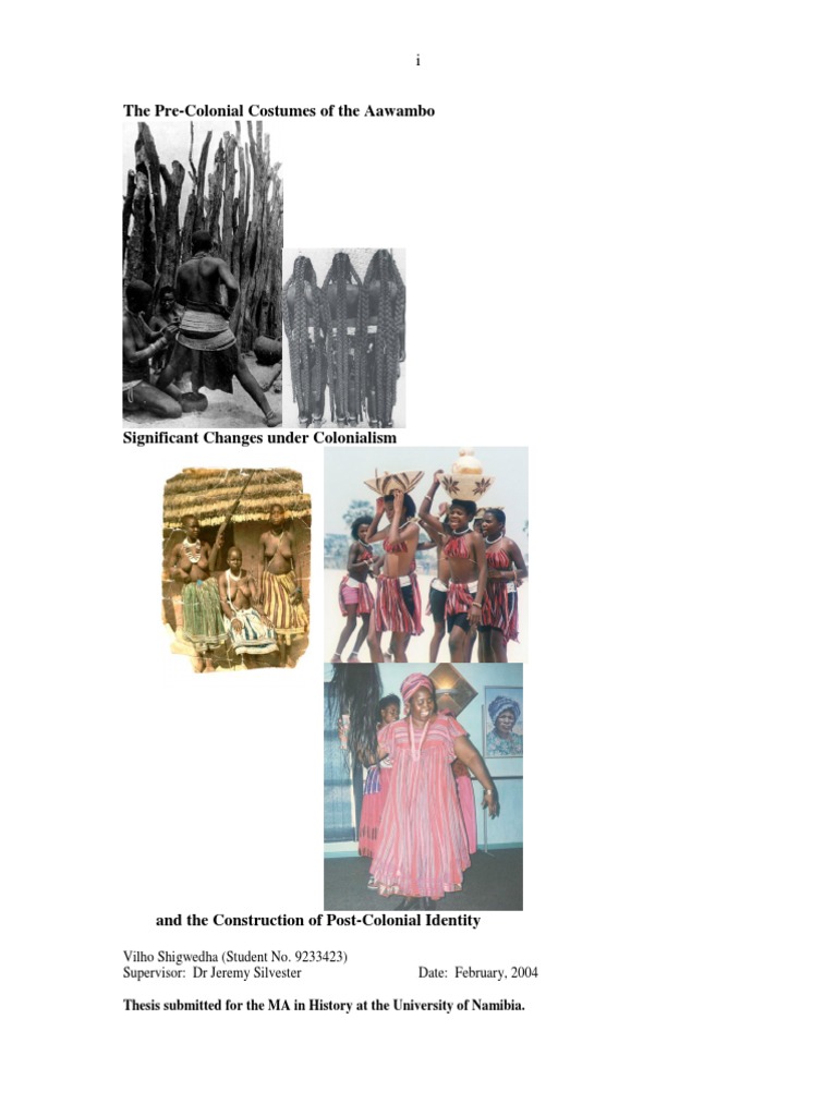 Aawambo Traditional Costumes and Change | PDF | Oral History | Traditions