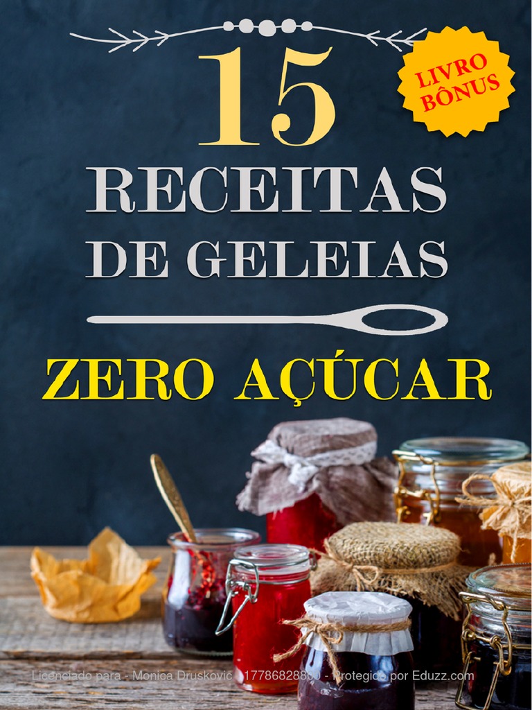 15 Receitas de Geleias Zero Acucar | PDF | Chá | Caldo