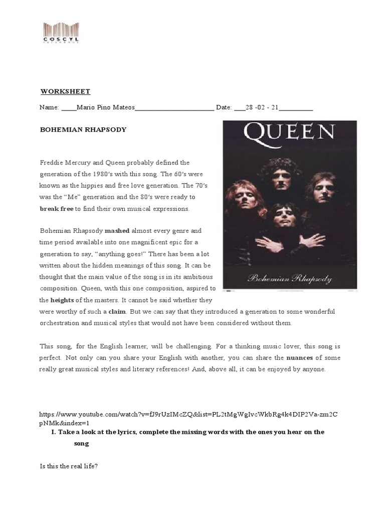 Analyzing Bohemian Rhapsody's Themes | PDF | Performing Arts ...