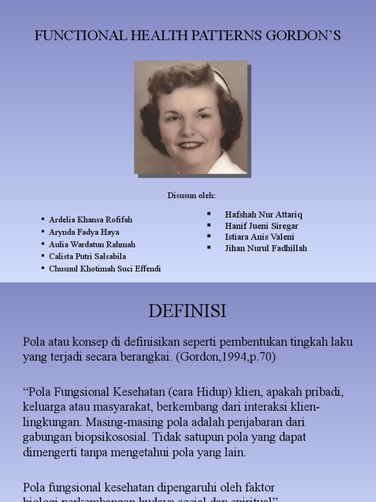 Functional Health Patterns Gordon's | PDF