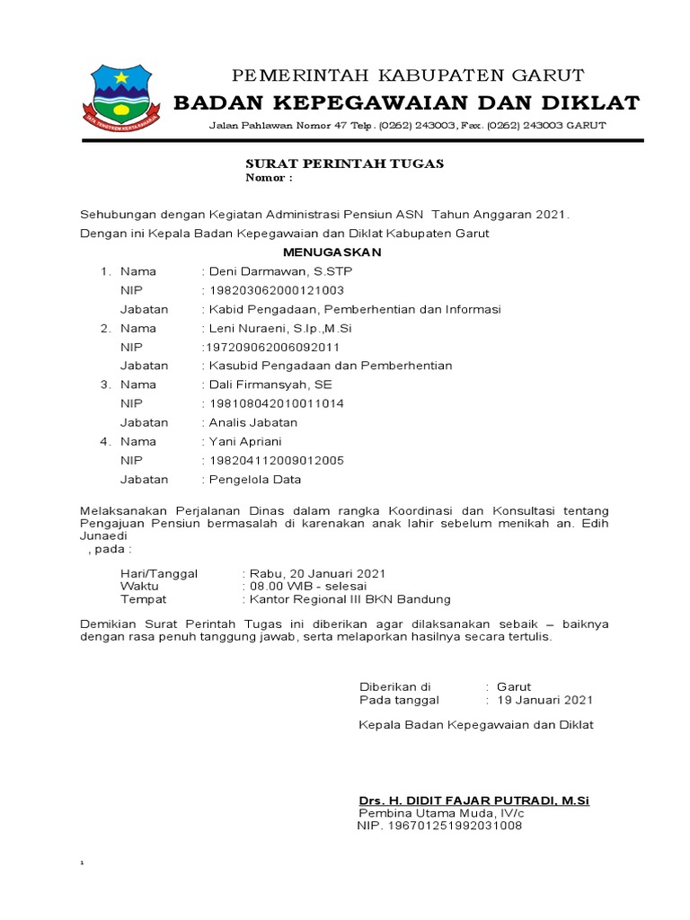 Kumpulan Surat Perintah | PDF