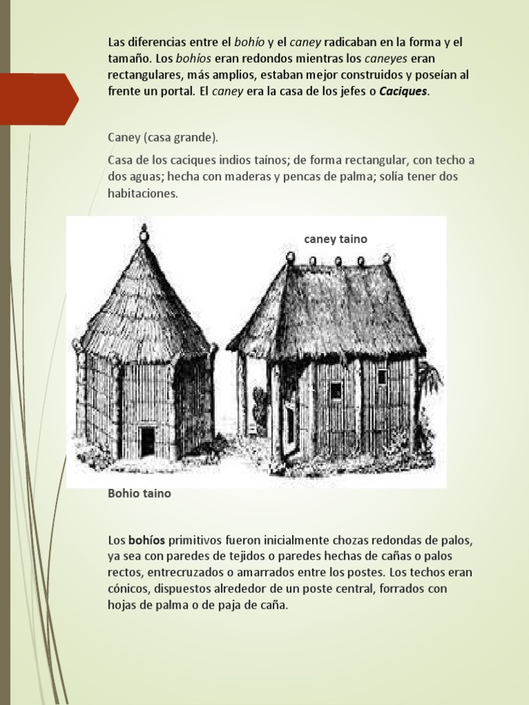 Diferencia Entre Bohio y Caney | PDF