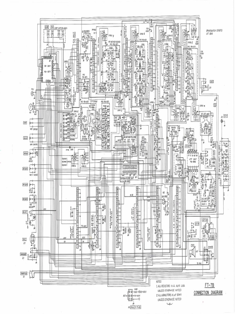 Yaesu FT 7b Schematic Diagram | PDF