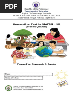 MAPEH Arts Grade 10 Second Quarter Examination | PDF | Test (Assessment ...