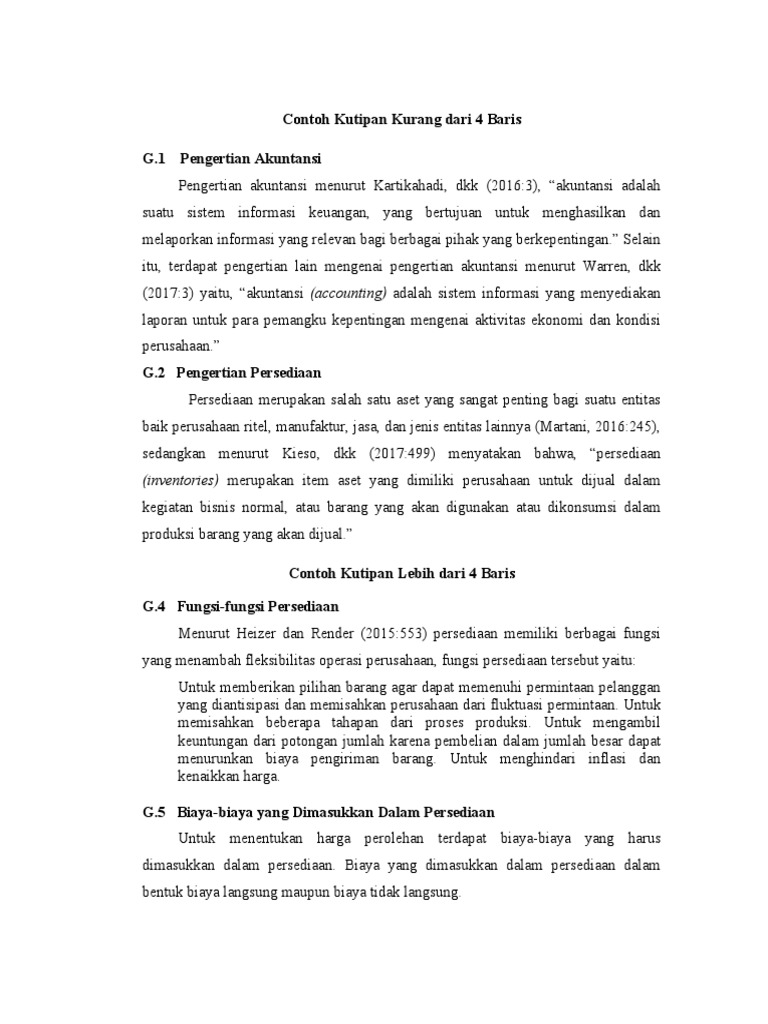 Contoh Kutipan | PDF