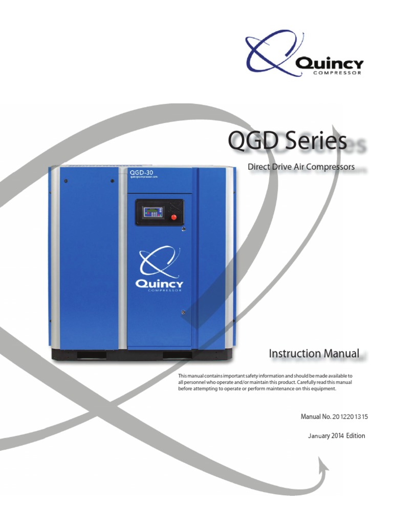 Quincy QGD 30 HP | PDF | Pipe (Fluid Conveyance) | Valve