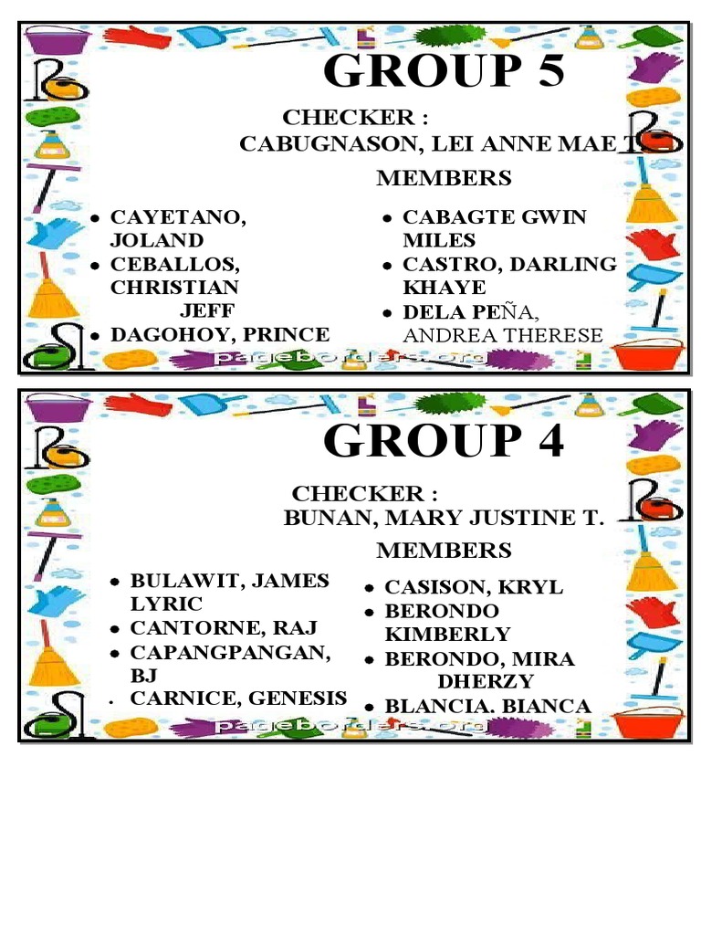 Group 5: Checker: Members | PDF