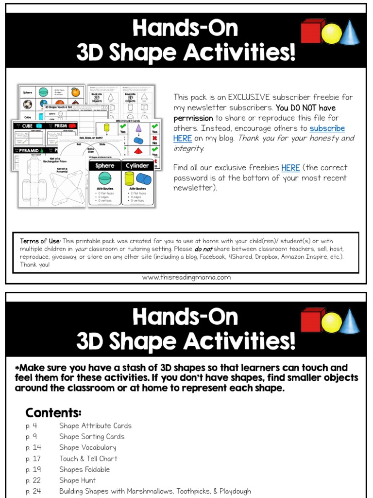 3D Shape Attributes | PDF | Shape | Sphere