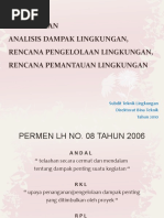 Pedoman Penyusunan Andal Dan RKL-RPL | PDF