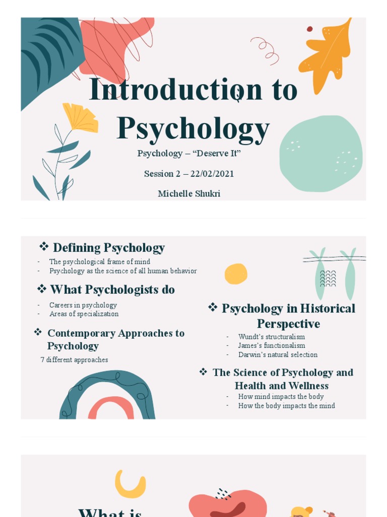Introduction To Psychology | Download Free PDF | Psychology | Mind