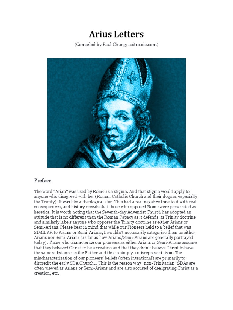 Arius Writings | Download Free PDF | Arianism | Athanasius Of Alexandria