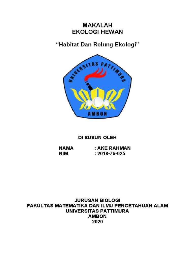 Habitat Dan Relung Ekologi | PDF
