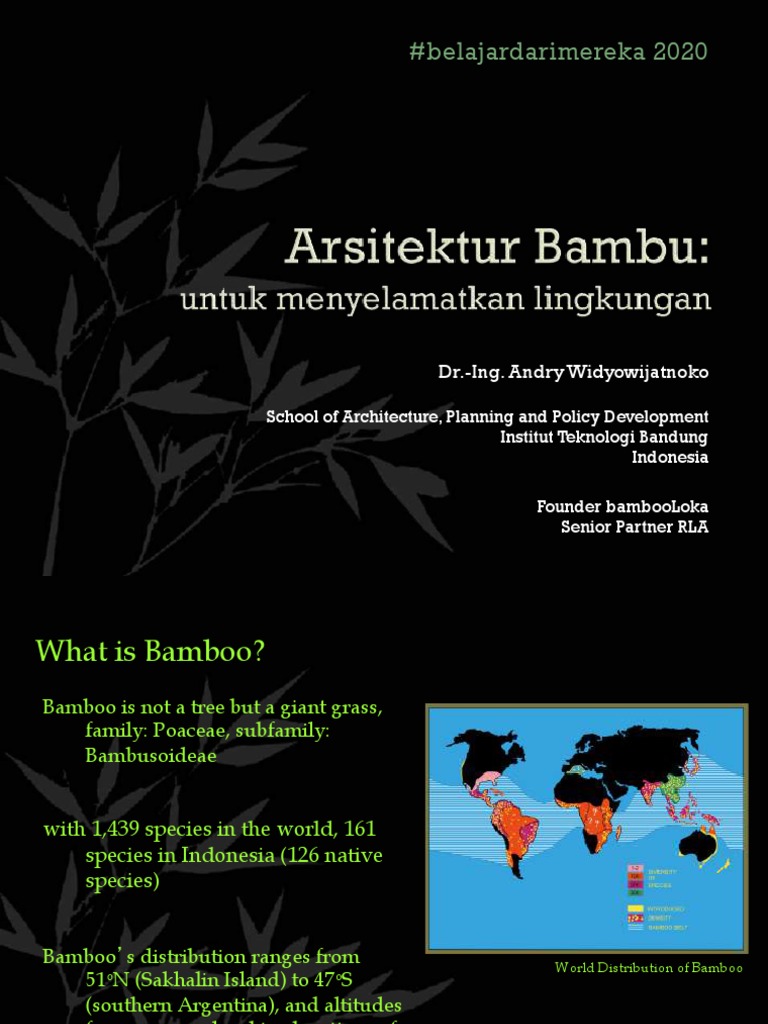 Arsitektur Bambu Juni 2020 AWi | Bamboo | Biomass