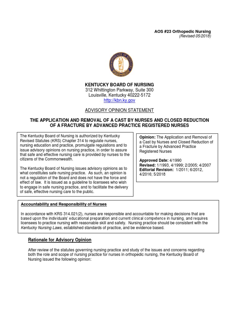 Kentucky Board of Nursing | PDF | Nursing | Medical Prescription