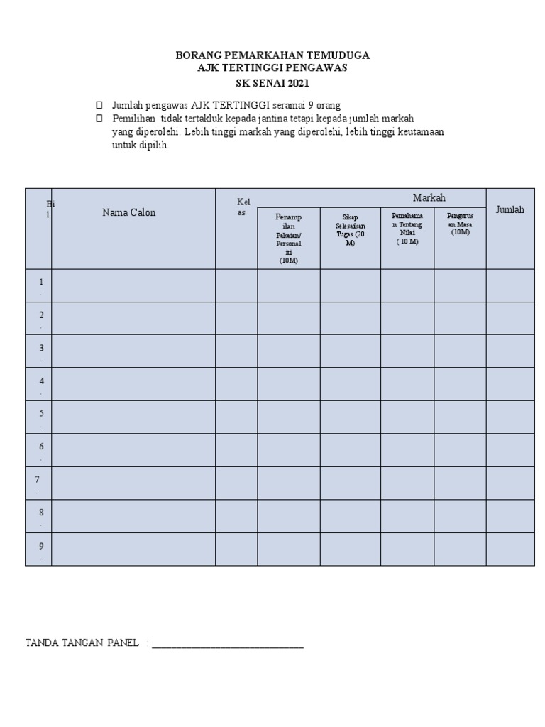 Panduan Temuduga Pengawas | PDF