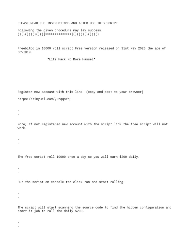 Script 1000 ROLL | Download Free PDF | Computing | Computer Science