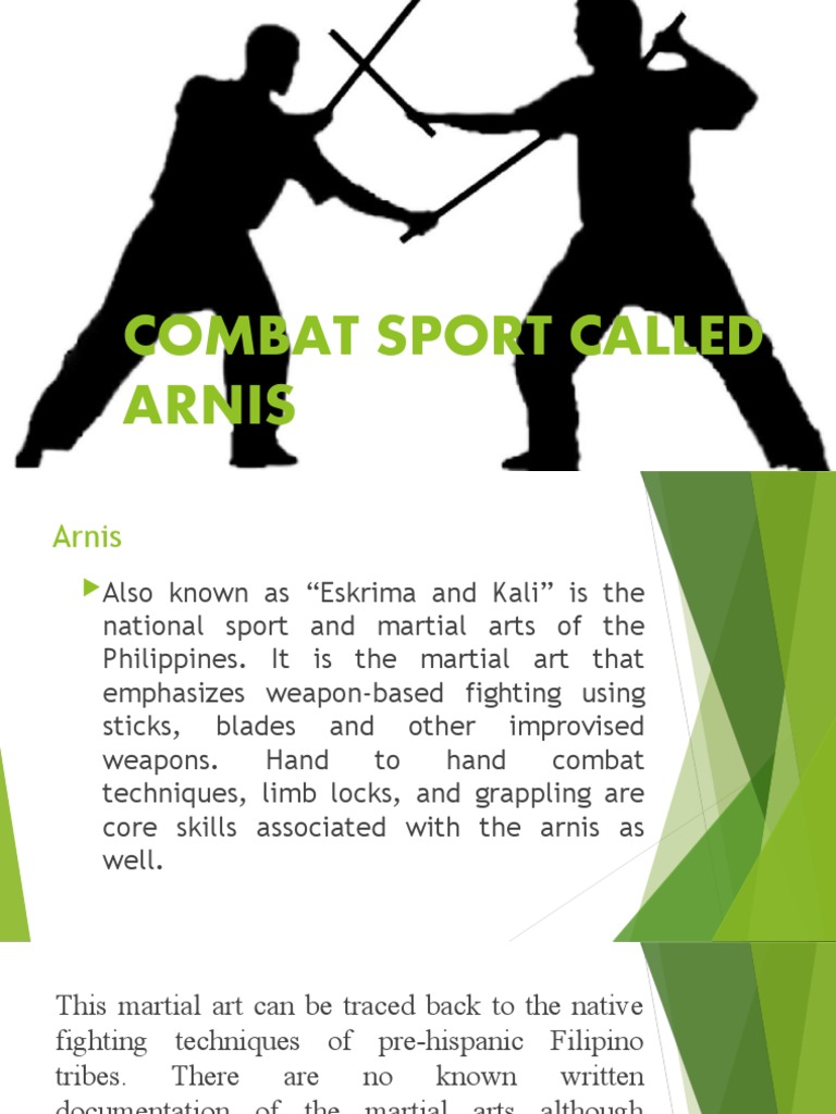 Combat Sport Called Arnis | PDF | Recreation | Hobbies