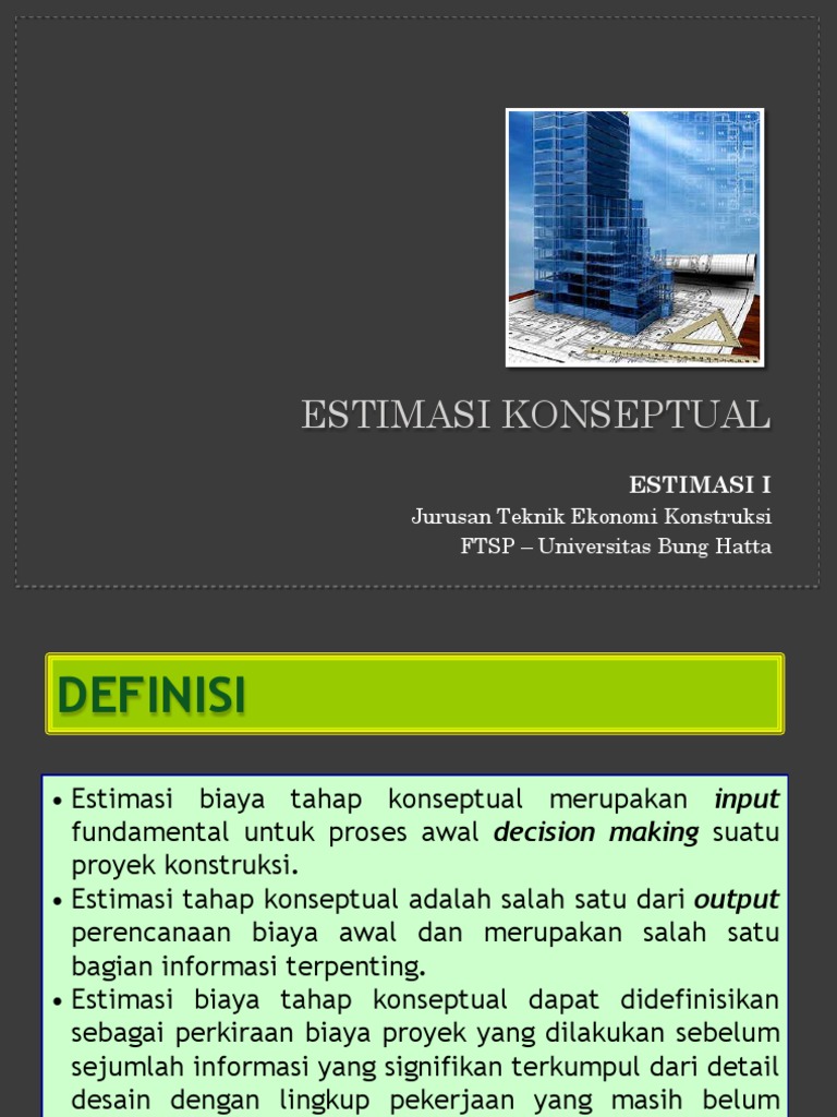 4 Conceptual Estimate | PDF
