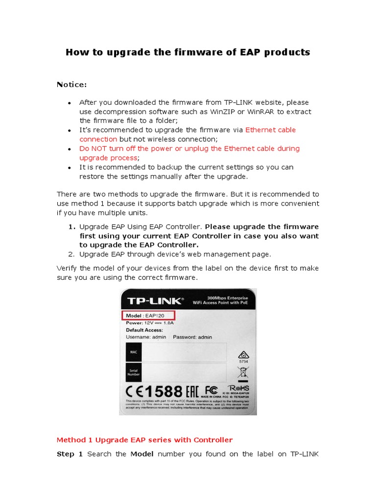 How To Upgrade The Firmware of EAP Products | PDF | Computer Mediated Communication | World Wide Web