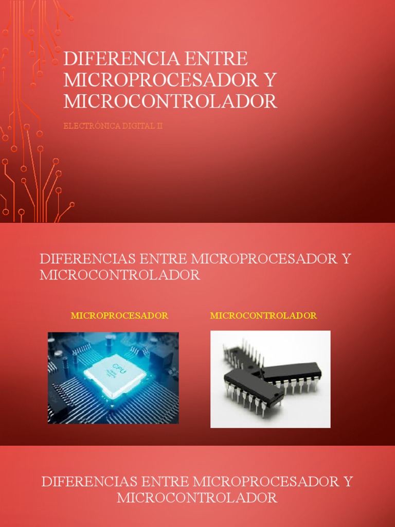 Diferencia Entre Microprocesador y Microcontrolador | PDF | Microcontrolador | Microprocesador
