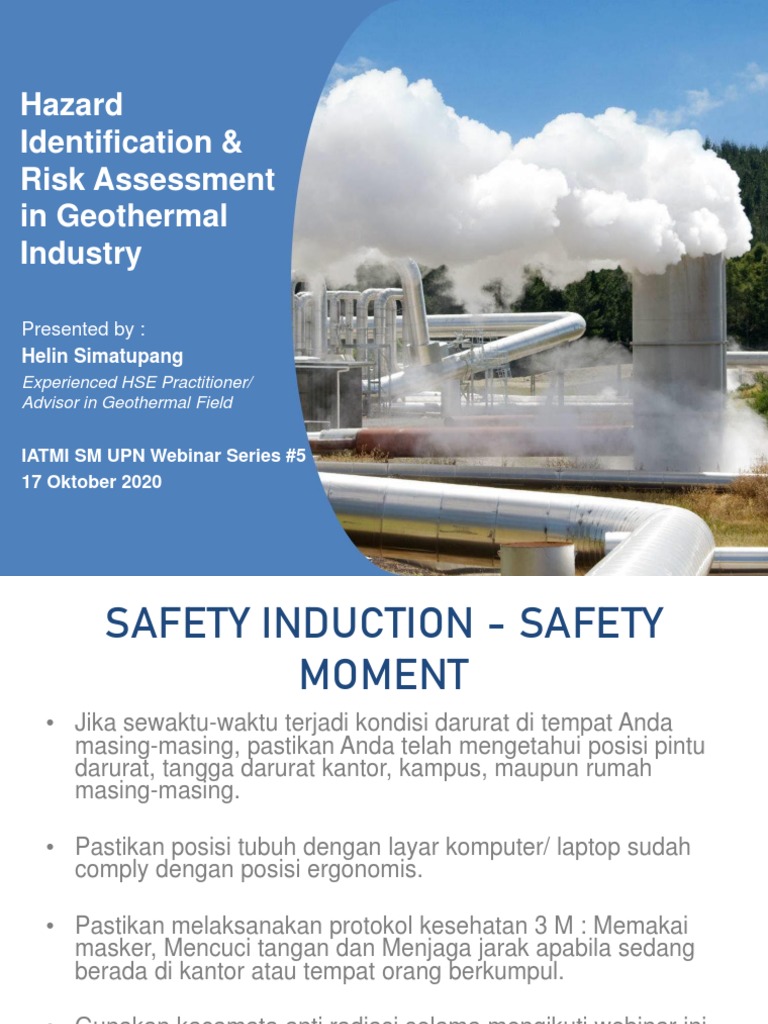 Hazard Identification Risk Assessment in Geothermal Industry | PDF