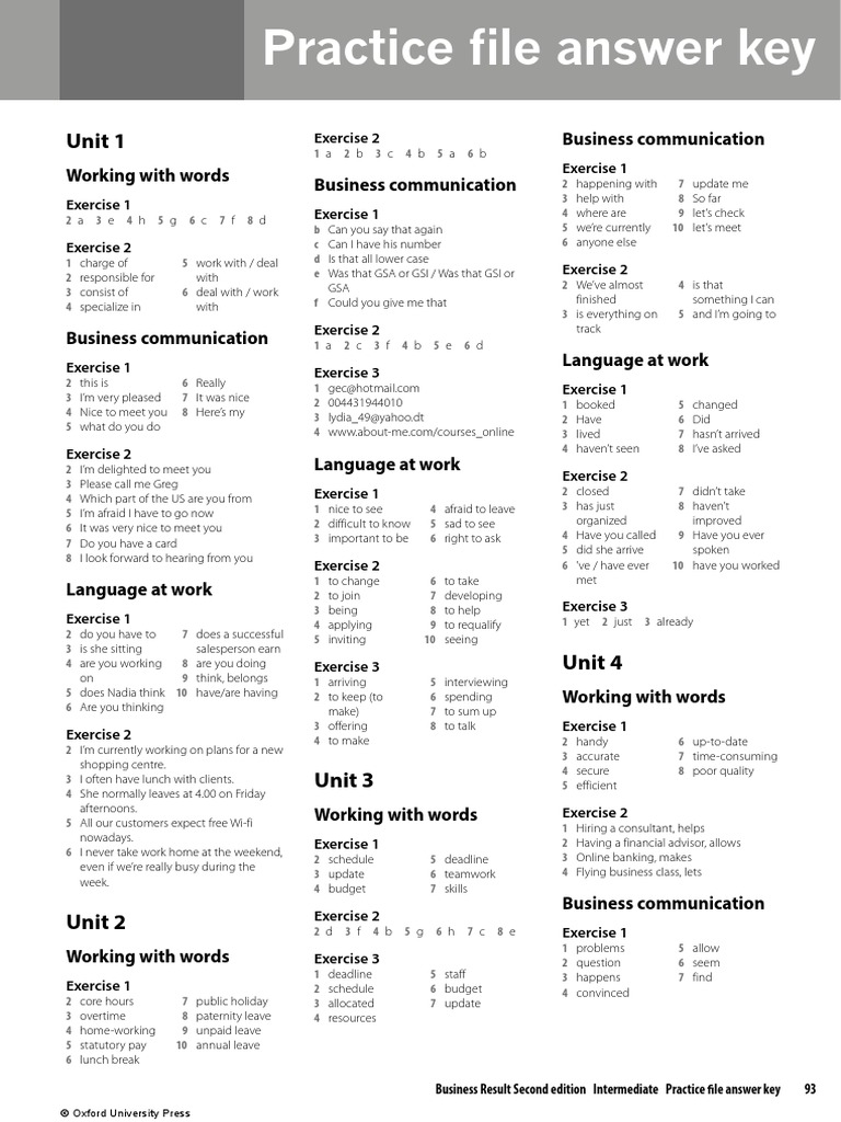 Br2e Int SB Practicefile Answers | PDF | Question | Business