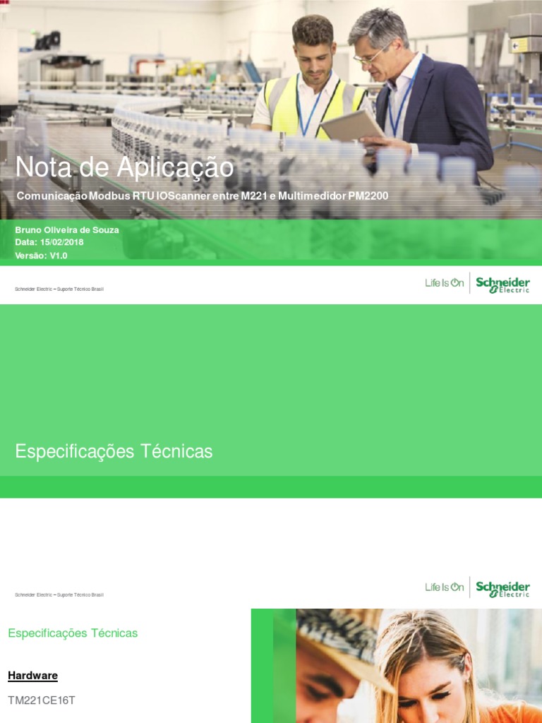 Configuração Modbus RTU M221-PM2200 | PDF | Ciência da Computação ...