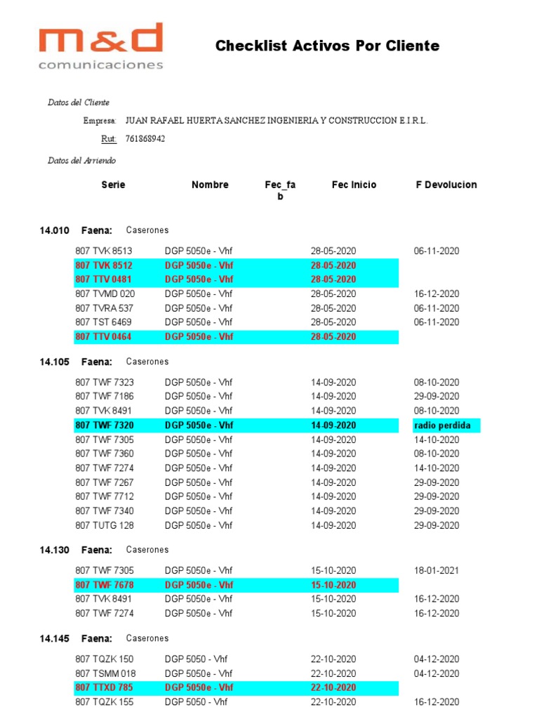 Control de Arriendos | PDF