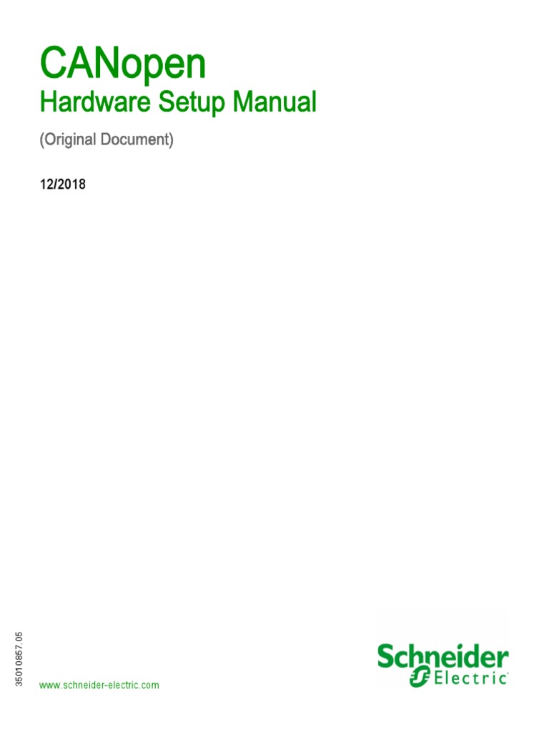Canopen: Hardware Setup Manual | PDF | Network Topology | Computer Network