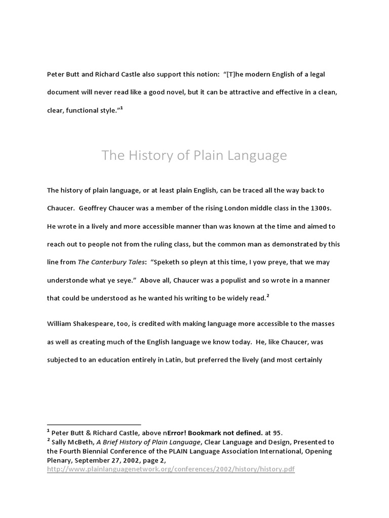 The Evolution of Plain Language: Tracing the History and Key Elements ...