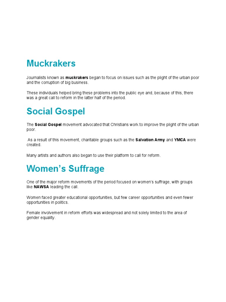 Muckrakers | PDF | Social Science