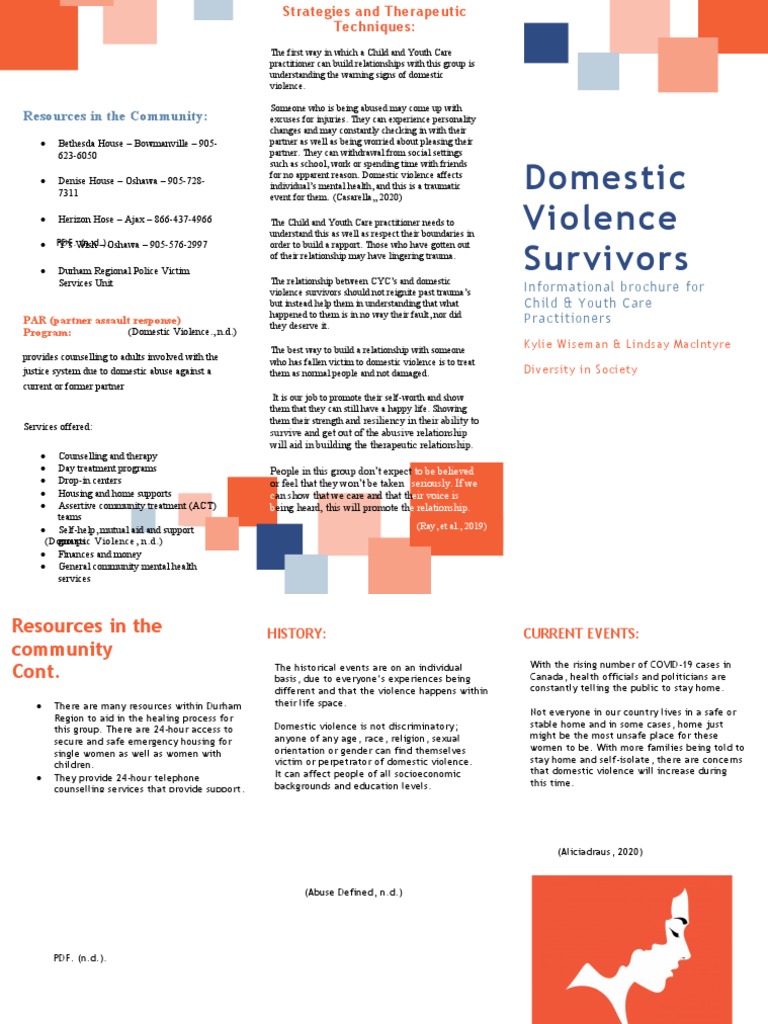 Domestic Violence Brochure | PDF | Domestic Violence | Violence