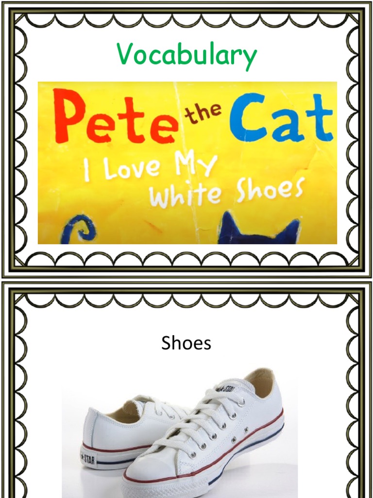 Pete The Cat Vocabulary | PDF