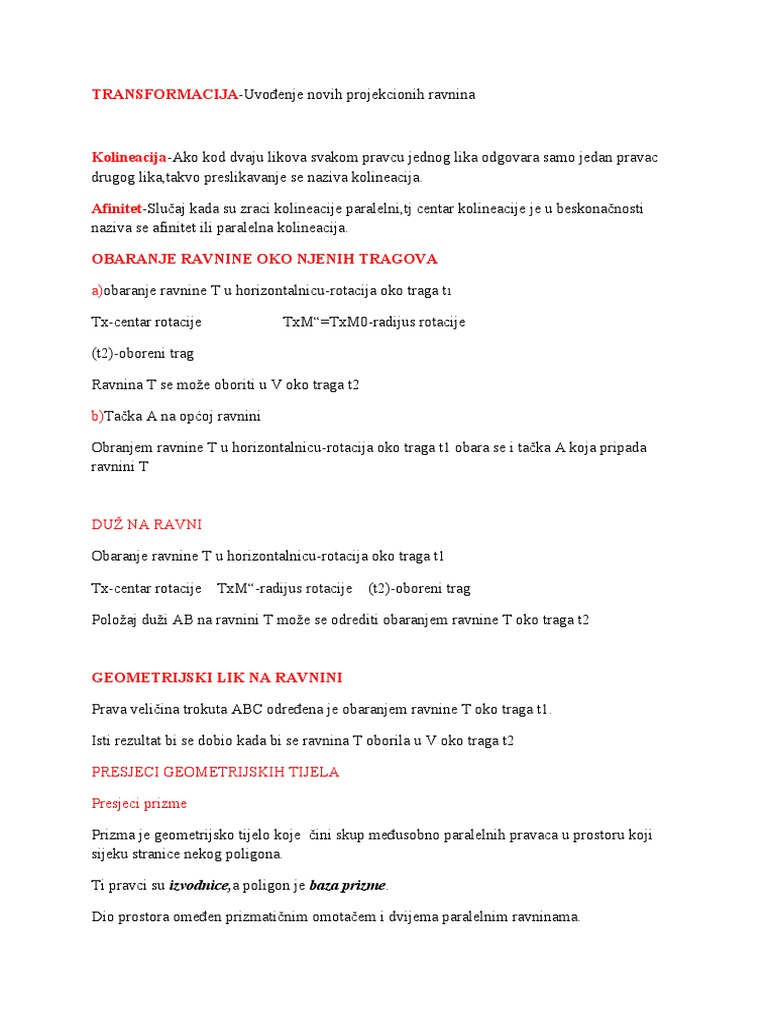 Skripta Grafika Druga Parcijala | PDF