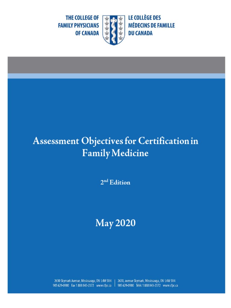 Exam Objectives | PDF | Competence (Human Resources) | Family Medicine