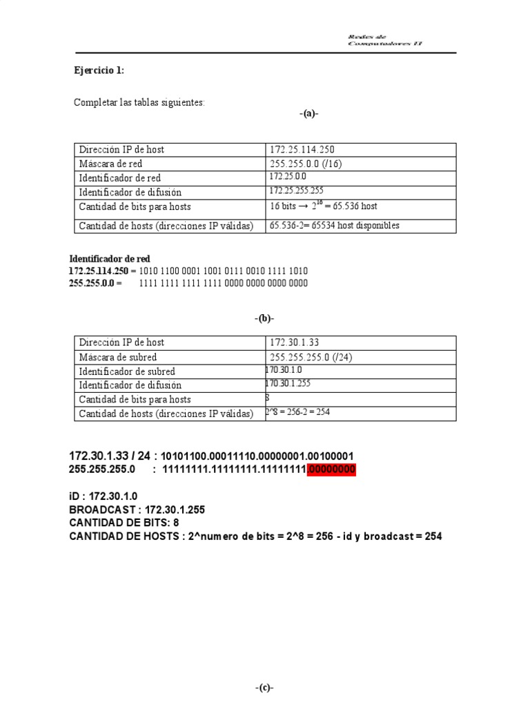 Ejercicios Subredes 3 | PDF | Dirección IP | Protocolos de comunicaciones
