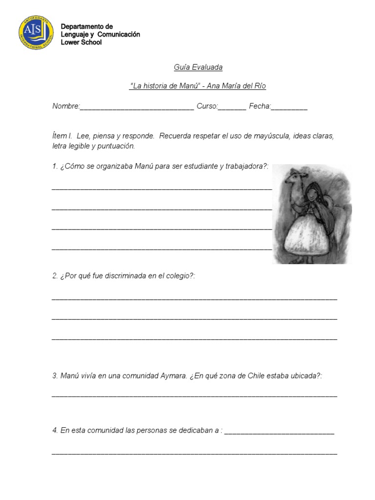 Guía Libro La Historia de Manú | PDF | Idiomas