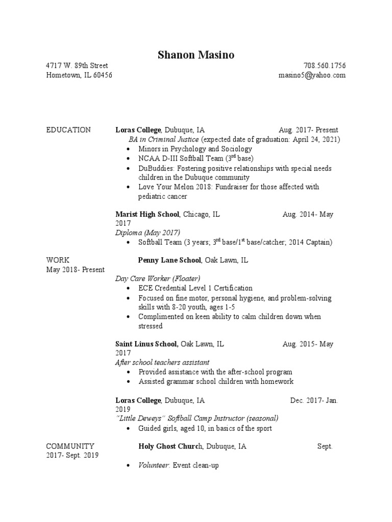 Shanon Masino Resume 2021 | PDF | Health Care | Human Nature Shanon Masino Resume 2021 | PDF | Health Care | Human Nature