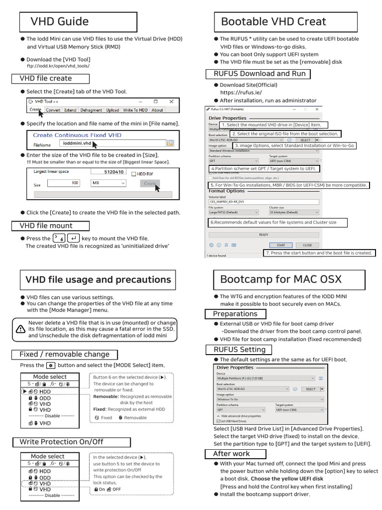 Iodd Mini Basic Guide | PDF | Booting | Hard Disk Drive