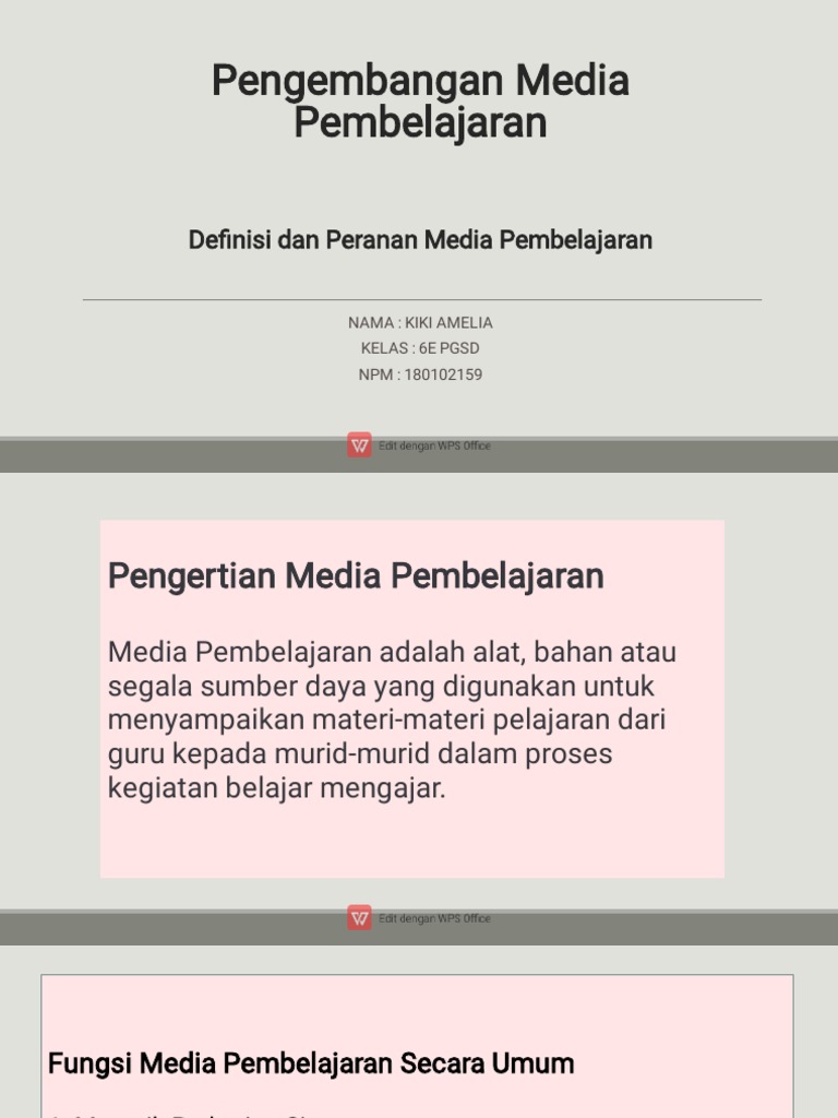 Media Pembelajaran: Definisi dan Manfaat | PDF
