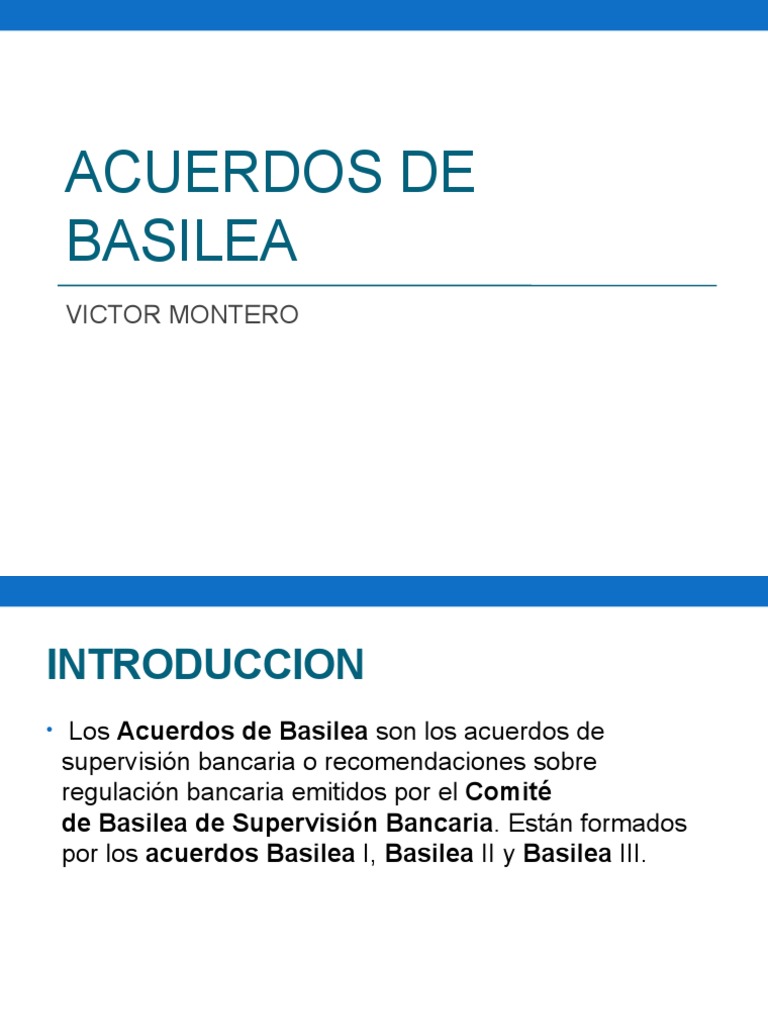 Acuerdos de Basilea | PDF | Basilea Iii | Comité de Basilea sobre ...