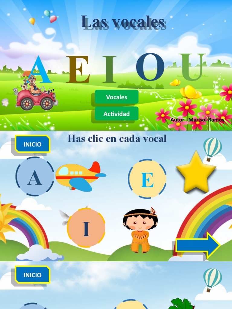 LAS VOCALES-Completar Sonido Inicial | PDF | Artes del Lenguaje y ...