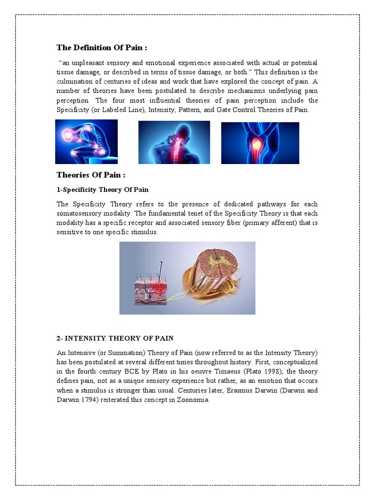 The Definition of Pain | PDF | Subjective Experience | Mental Processes