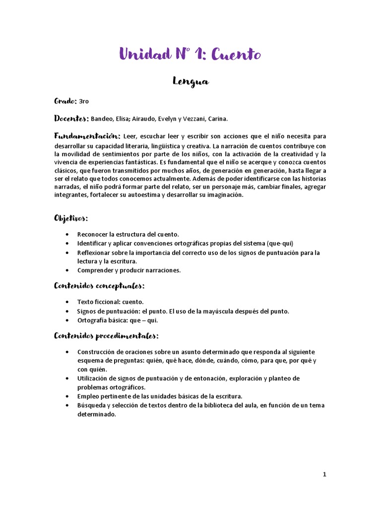 El Cuento Maravilloso. 3ro | PDF | Cuentos | Puntuación