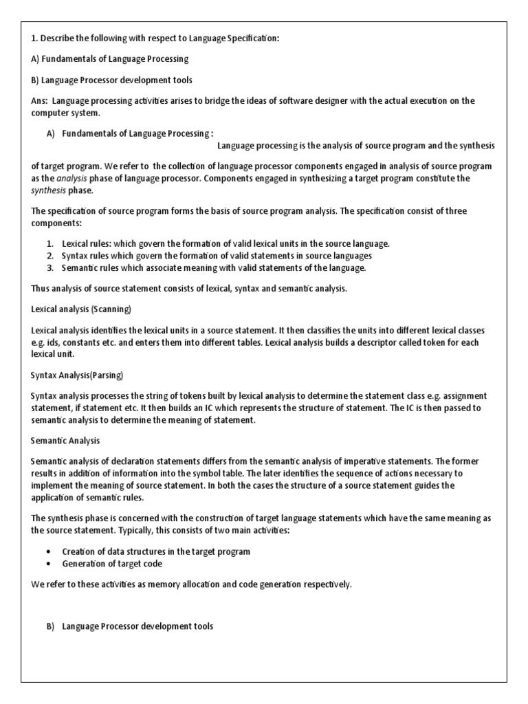MC0073-System Programming-Fall-10 | PDF | Assembly Language | Parsing